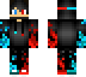 blue and red fire | Minecraft Skin