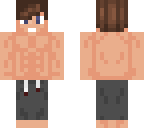 Mega Buff Guy In Pants | Minecraft Skin