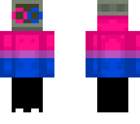 Bi pride tv skin fixed | Minecraft Skin