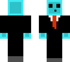 Blue Slime in suit | Minecraft Skin