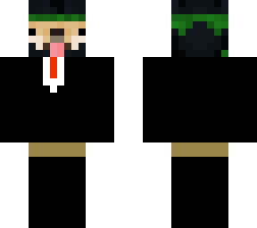 fancy green doge | Minecraft Skin