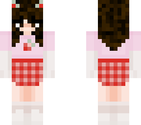 cute girl strawberry | Minecraft Skins