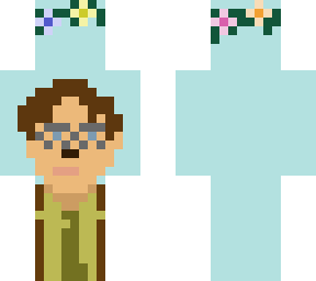 Dwight with flower crown | Minecraft Skin