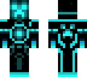 Electrical Skin cyan | Minecraft Skin
