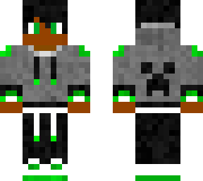 Gray hoodie | Minecraft Skin