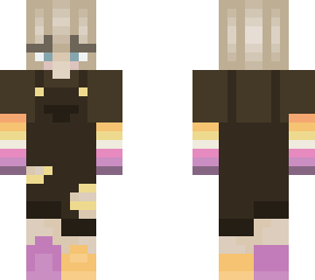 it's a me!! (nonbinary lesbean pride outfit) | Minecraft Skin