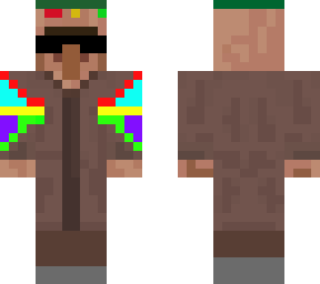 MLG Rainbow Villager | Minecraft Skin
