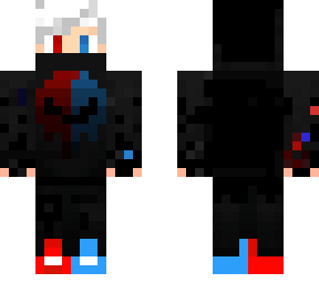 Red and blue gamer | Minecraft Skin