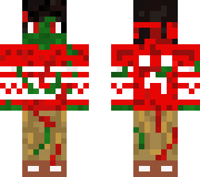 zombie kid red stripes | Minecraft Skin