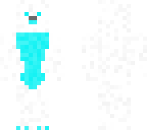 Furry White and Cyan | Minecraft Skin