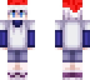Killua Santa Hat | Minecraft Skin
