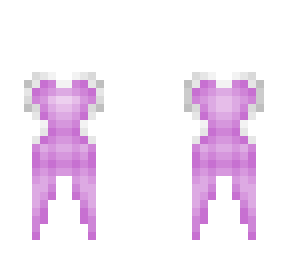 OB - Long Pink Dress Laced w/ White Fur | Minecraft Skin