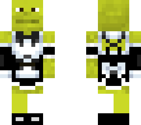 Shrek in a Maid Costume | Minecraft Skin
