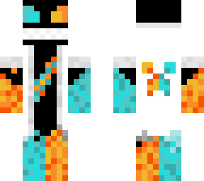 VENOM Fire and Ice With hoodie dress | Minecraft Skin