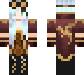 Blue Haired Dragon cape | Minecraft Skin