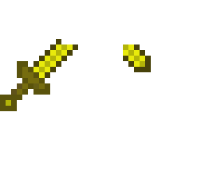 Minecraft Papercraft Gold Sword