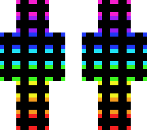 LED art, Glow effect | Minecraft Skin