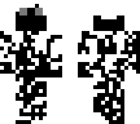Black and white entity | Minecraft Skin