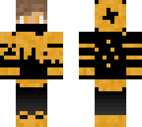 Gold Drip 15 Year Old | Minecraft Skin