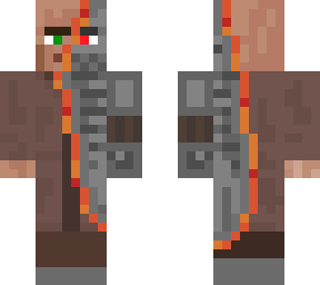 half human half robot | Minecraft Skins