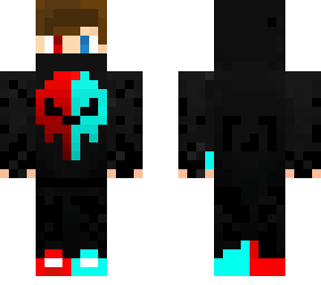 Blue and Red Gamer boy | Minecraft Skin