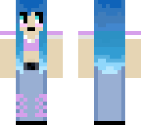 aesthetic blue | Minecraft Skin