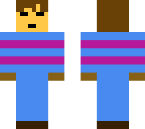 frisk with chara face under head | Minecraft Skins