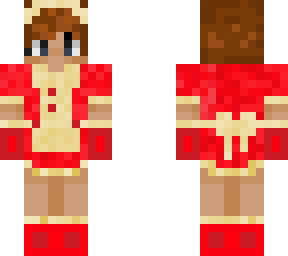 Maid skin change rq red and gold | Minecraft Skin
