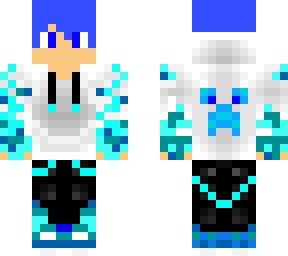 NEON Blue Boy | Minecraft Skin