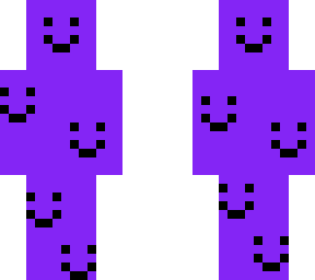 Purple smily faces | Minecraft Skin
