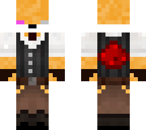 redstone punk fox | Minecraft Skin