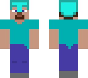 Steve with a diamond helmet | Minecraft Skin