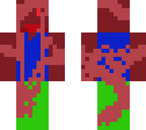 A high contrast melting nightmare. Contest entry | Minecraft Skin