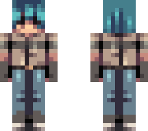 cyan dreams // remake | Minecraft Skin