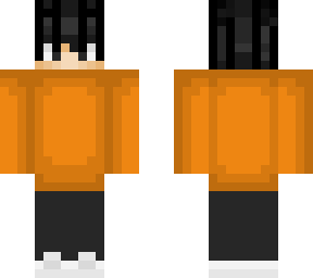 Orange Hoodie Boy | Minecraft Skin