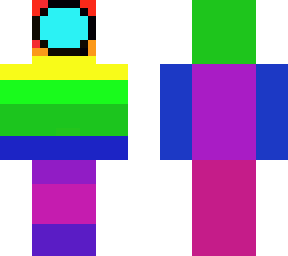rainbow crewmate | Minecraft Skin