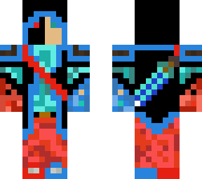 half demon half human | Minecraft Skin