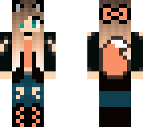 Orange/Pink Fox | Minecraft Skin