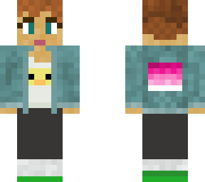 Crocs and socks with undercut hairstyle | Minecraft Skin