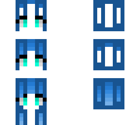 FULL Female hair shading guide | Minecraft Skin