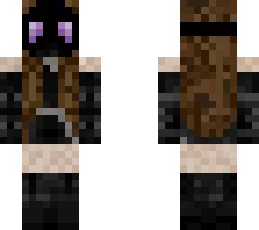 Purple Gas Mask Girl | Minecraft Skin