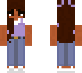 aesthetic minimalist black girl | Minecraft Skin