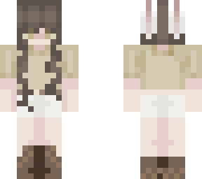 Buni ears- (inspired by mochii! you should follow them uvu | Minecraft Skin