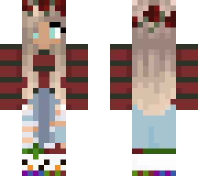 cute Christmas sweater Girl | Minecraft Skin