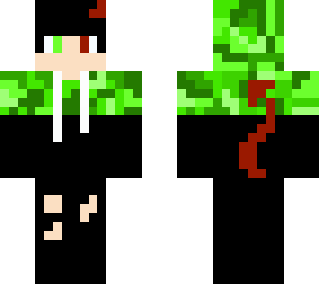green red black devil demon boy | Minecraft Skins