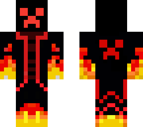 Fire Creeper | Minecraft Skin