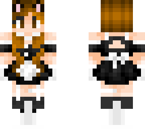 Maid cat girl | Minecraft Skin