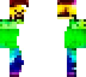 Quartz Rainbow Steve | Minecraft Skin