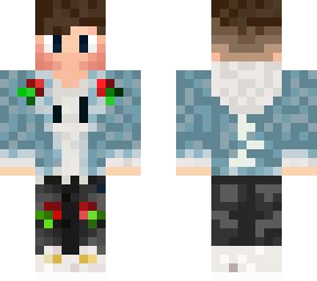 Rose denim jacket | Minecraft Skin
