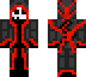 The red skeleton | Minecraft Skin